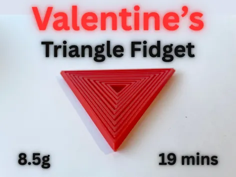 Valentine's Triangle Fidget - Free 3D Print Model - MakerWorld