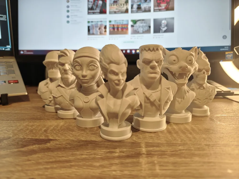 Creature Commandos Bust Set - Free 3D Print Model - MakerWorld