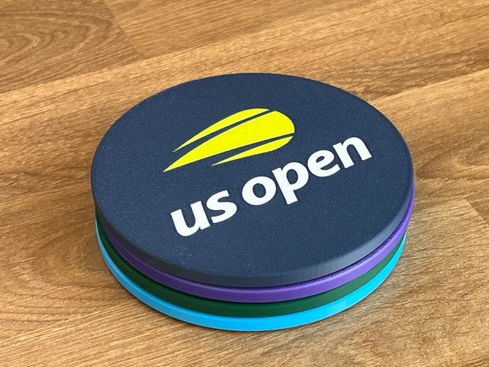 Tennis Grand Slam Coasters - US Open Wimbledon by zeecee501 - MakerWorld