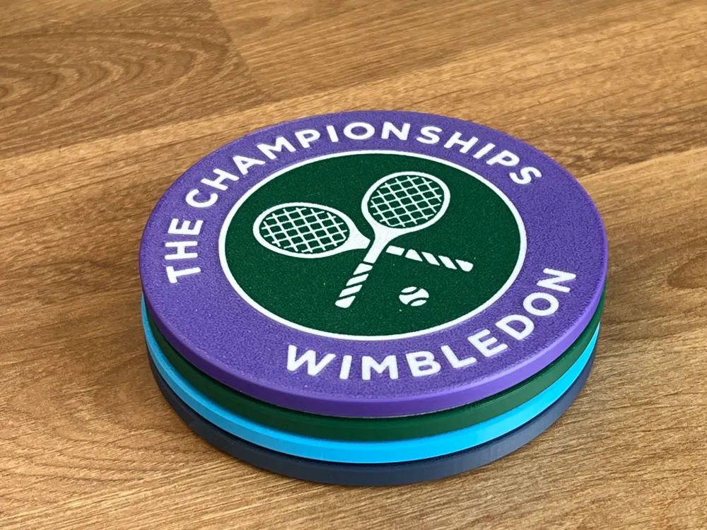 Tennis Grand Slam Coasters - US Open Wimbledon by zeecee501 - MakerWorld
