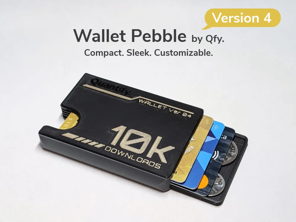 Il portafoglio più raffinato, liscio come un ciottolo da QuantifyDesign MakerWorld: Scarica ...