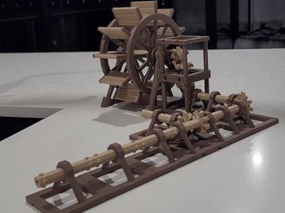 Timberborn Water Wheel - Free 3D Print Model - MakerWorld