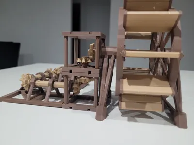 Timberborn Water Wheel - Free 3D Print Model - MakerWorld