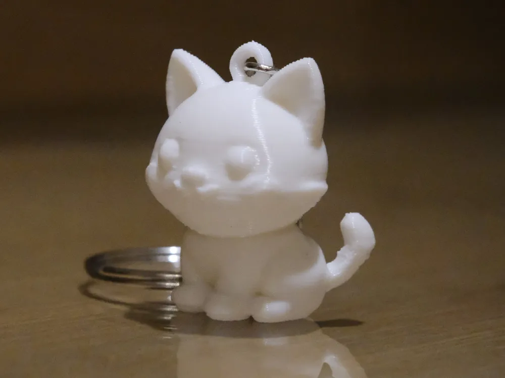 Cute cat keychain - Free 3D Print Model - MakerWorld
