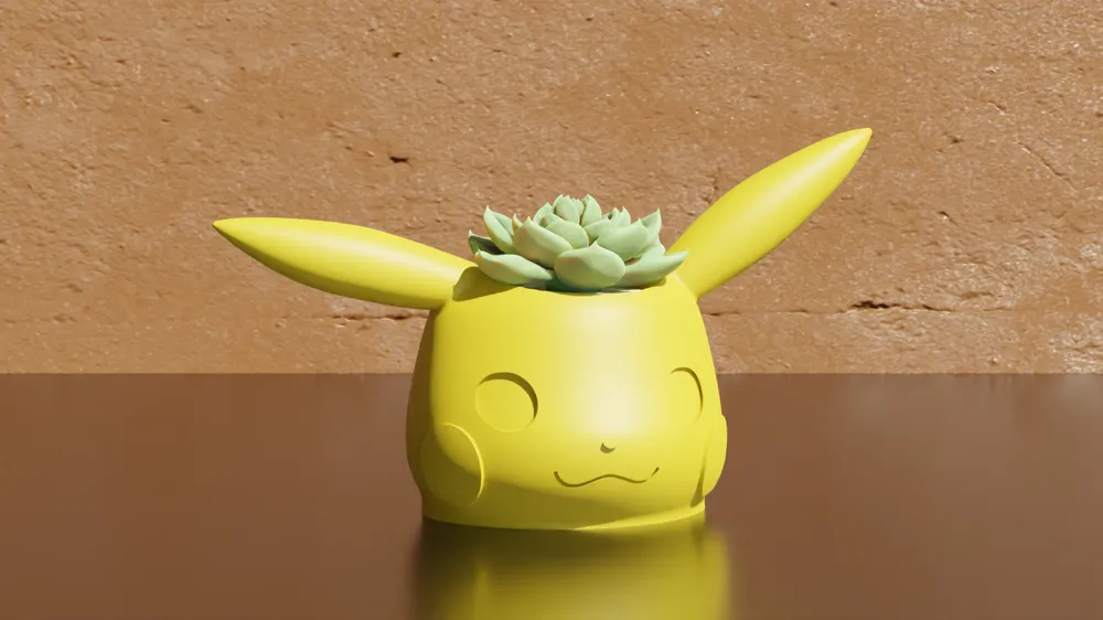 Pikachu - Pokemon Pot Plant by calebtimoteo - MakerWorld