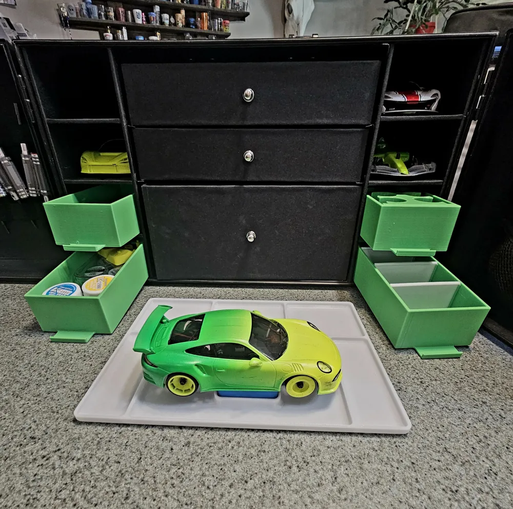 PowerHobby Kyosho Mini-Z Pit Box Drawers - Free 3D Print Model - MakerWorld