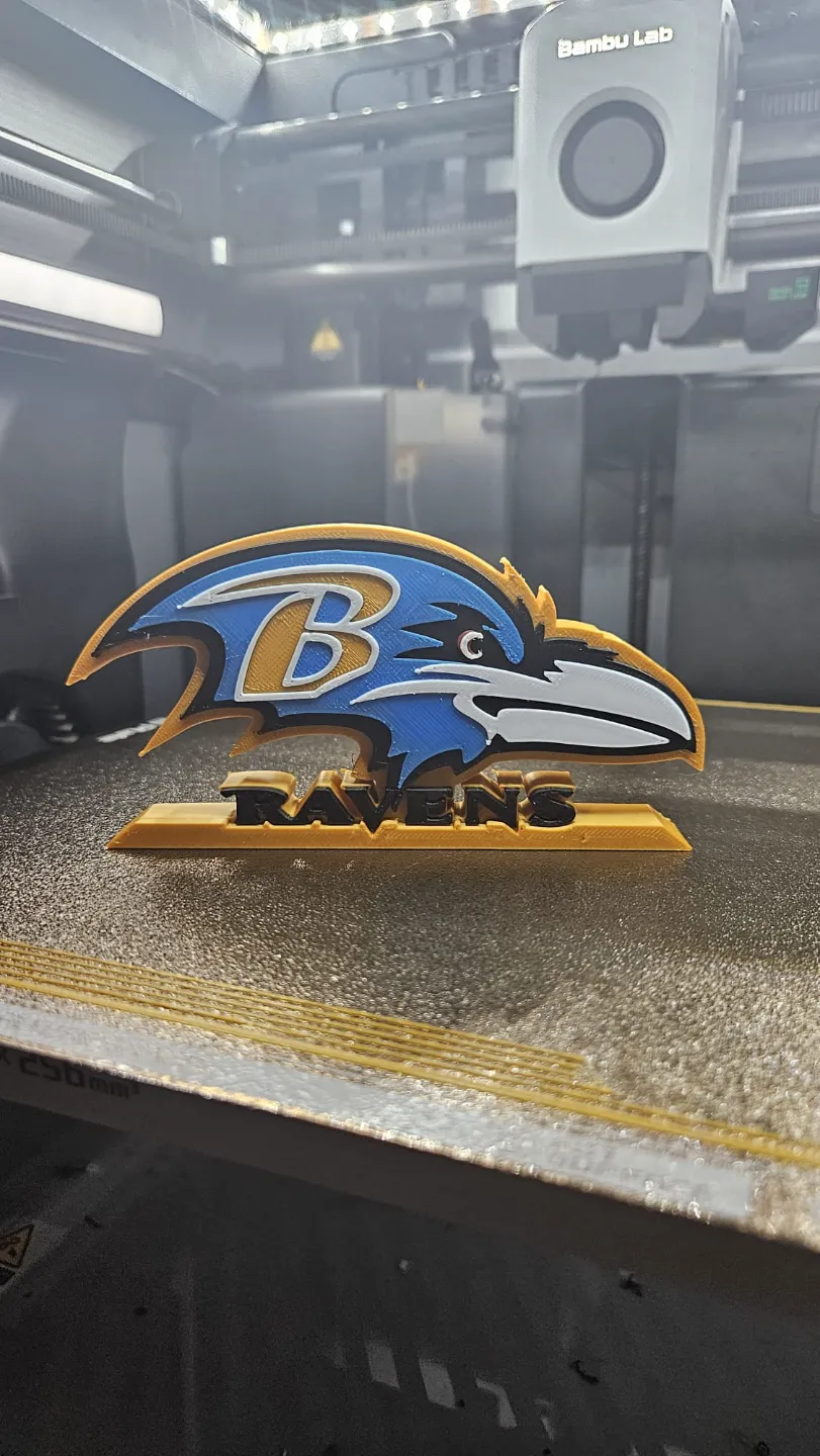 Baltimore Ravens Logo Table Stand by 5kyrunn3r - MakerWorld