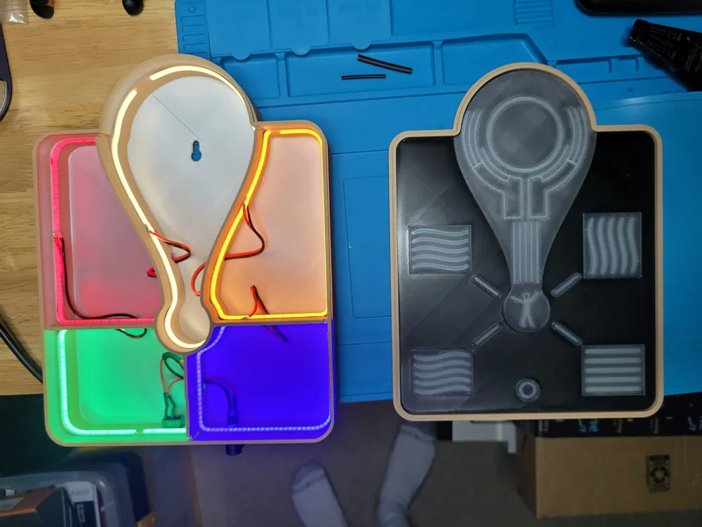 Fifth Element Hieroglyph Lightbox by RevHazlett - MakerWorld