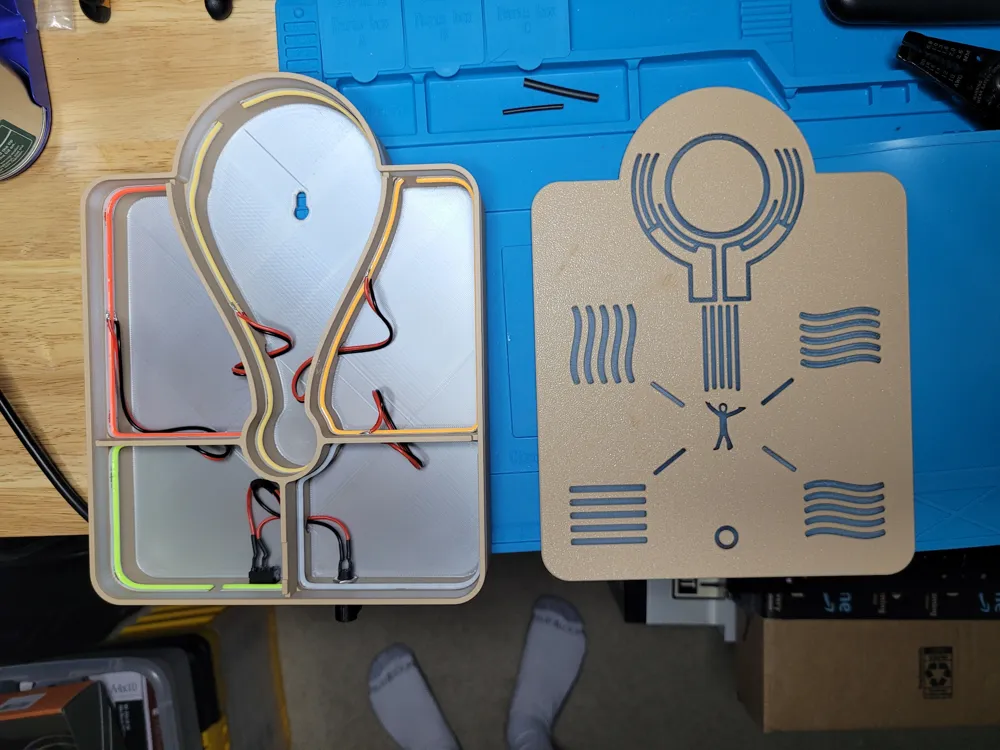 Fifth Element Hieroglyph Lightbox by RevHazlett - MakerWorld
