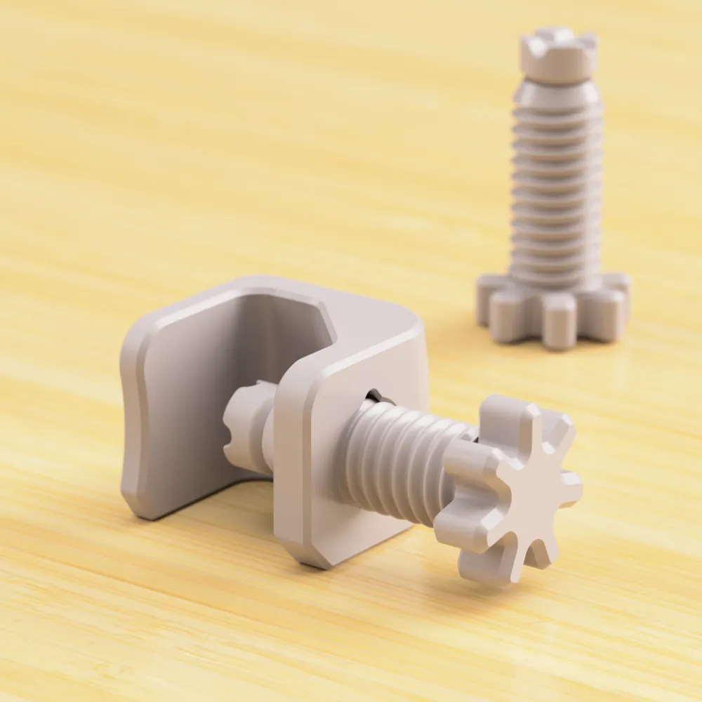 Heavy Duty Filament Clip - Swivel Tip Clamp by Clay - MakerWorld