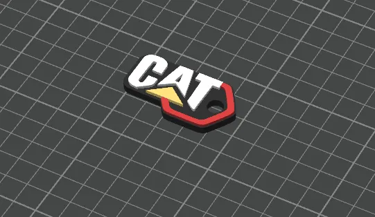 Next Gen CAT Logo Key Chain by Finnbog - MakerWorld