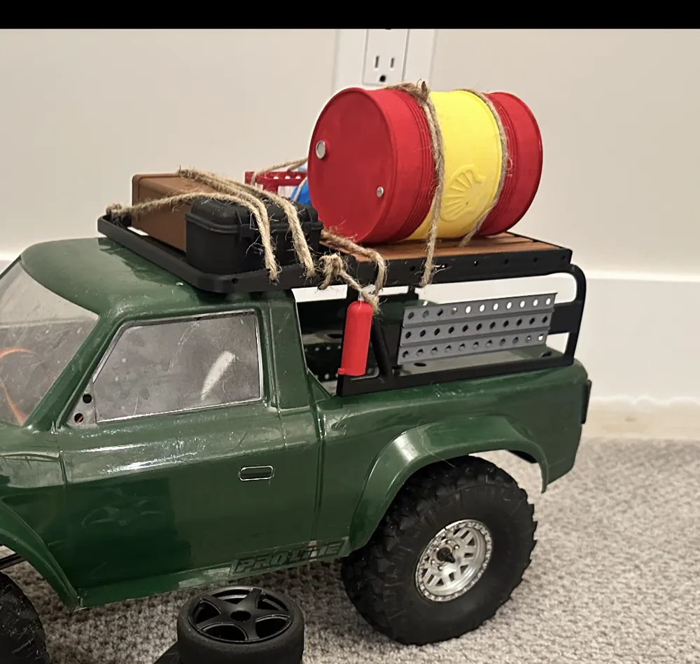 Traxxas Trx4 Sport rock crawler Roof rack by Lion RC 3D Designs ...