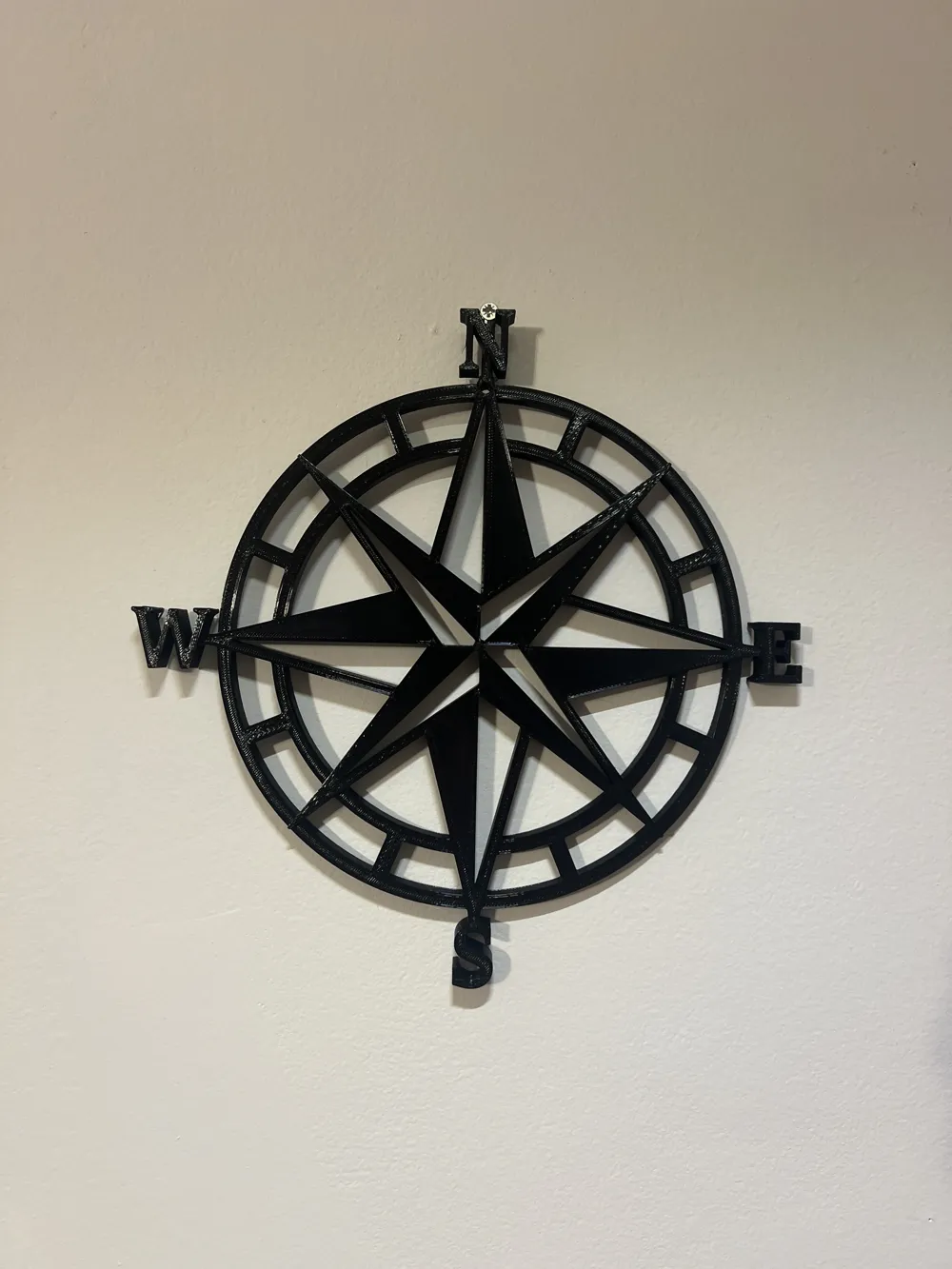 Compass Wall Decor Modern Nautical Wall Art - Free 3D Print Model ...