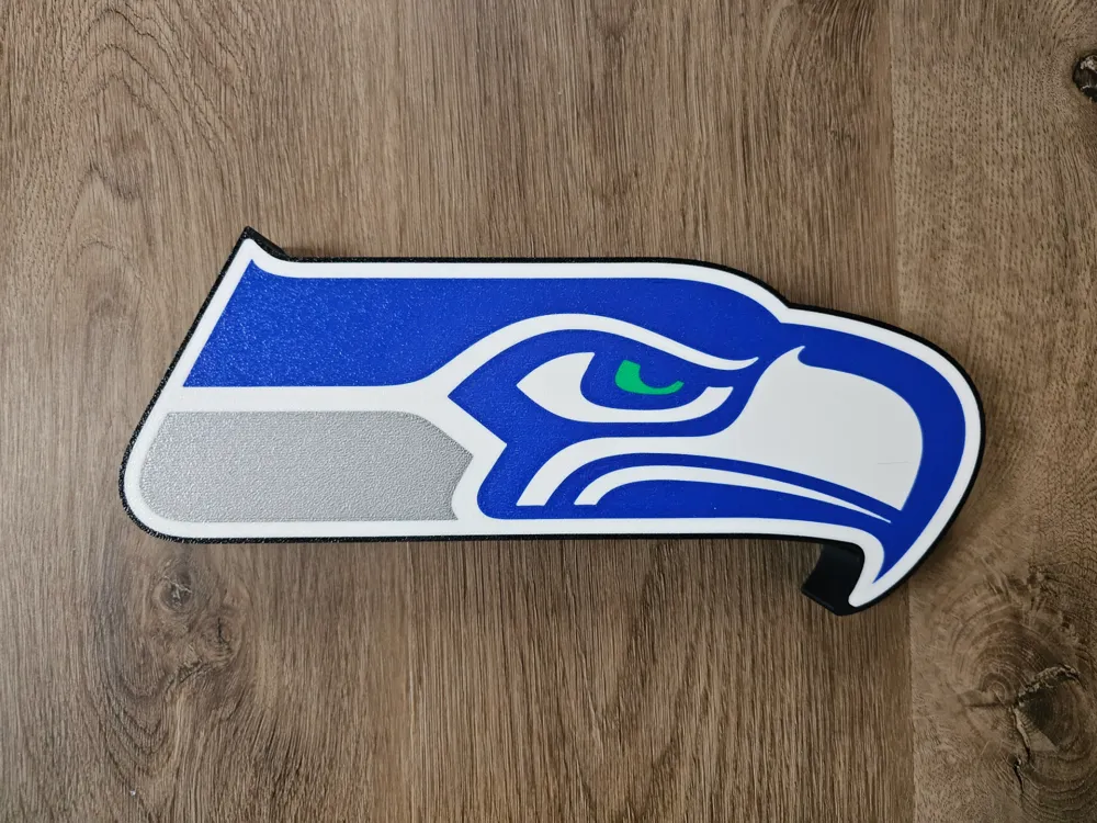 Seahawks LED Lightbox - Free 3D Print Model - MakerWorld