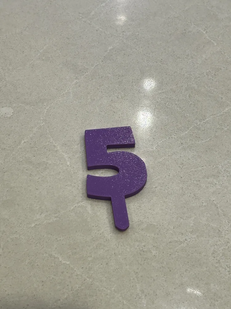 Birthday Cake Numbers Faced up or down - Free 3D Print Model - MakerWorld