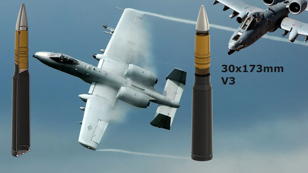 30x173mm A-10 Bullet Container V3 1:1 Scale by Loop - MakerWorld