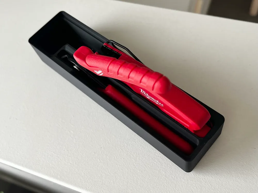 Milwaukee Flush Snips / Knife Organizer Gridfinity by JT_311 - MakerWorld