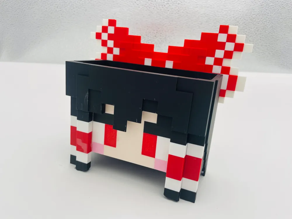 reimu head box MC style by qing.zhang - MakerWorld