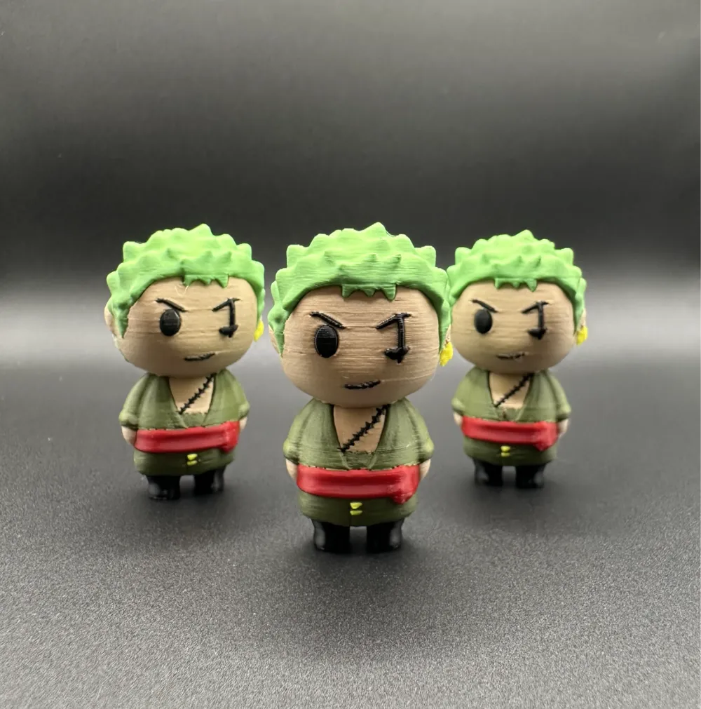 Roronoa Zoro Chibi (One Piece) - Free 3D Print Model - MakerWorld