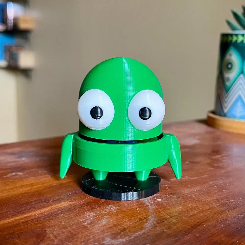 Robot Companion Fidget Clicker Key Cap Figure by Bear and Wolf Studio ...