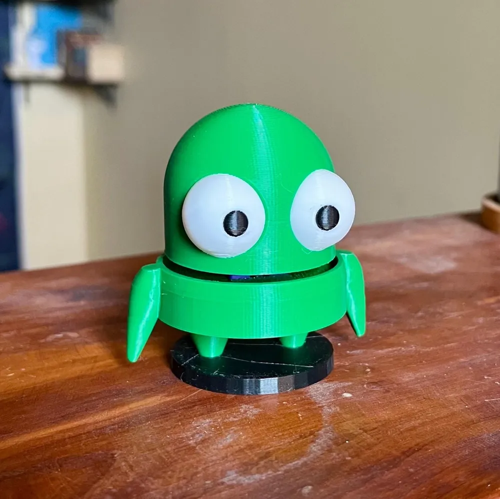 Robot Companion Fidget Clicker Key Cap Figure by Bear and Wolf Studio ...
