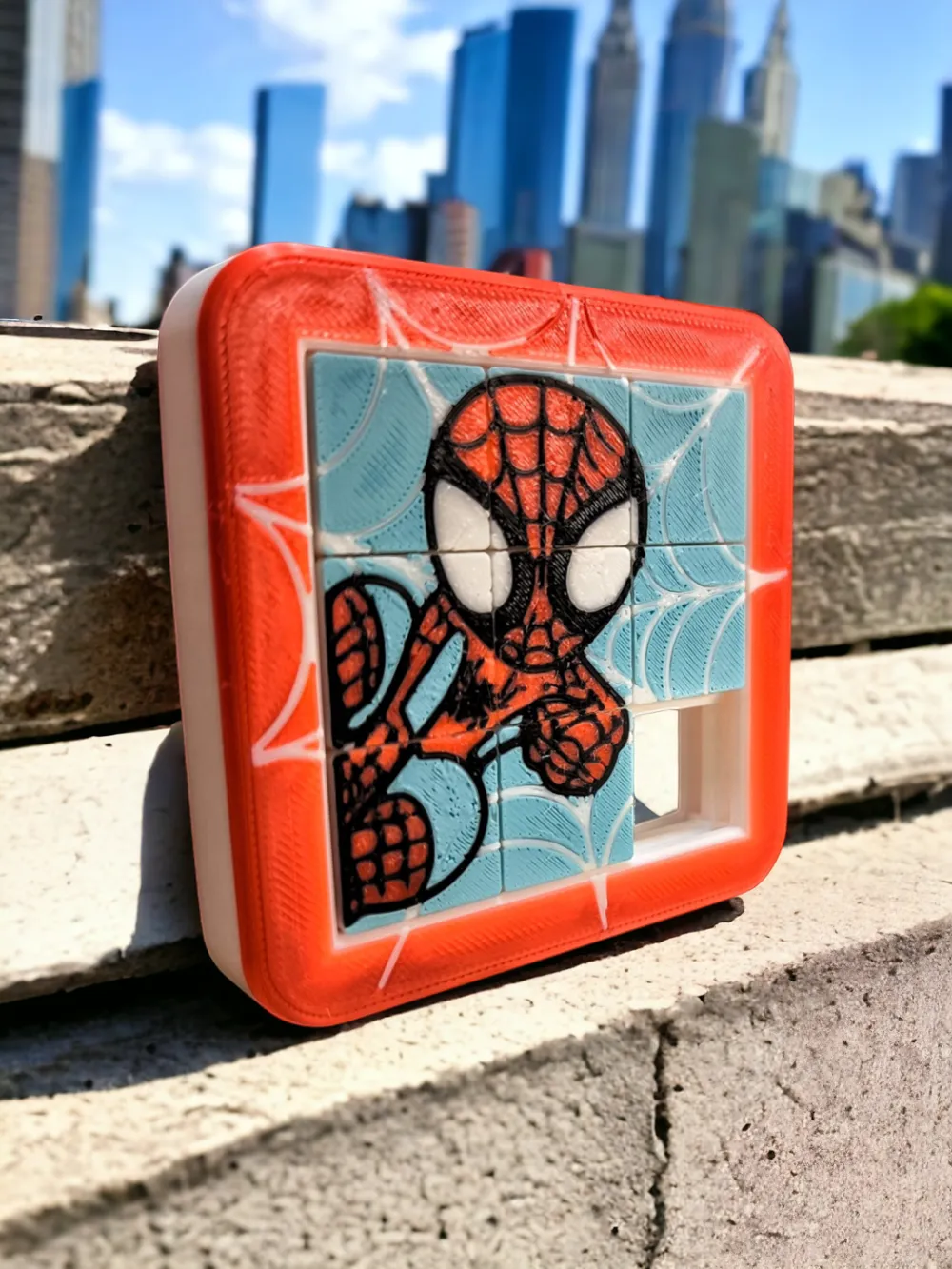 Two-Face Spin and Spidey sliding puzzle by ATI-3D - MakerWorld