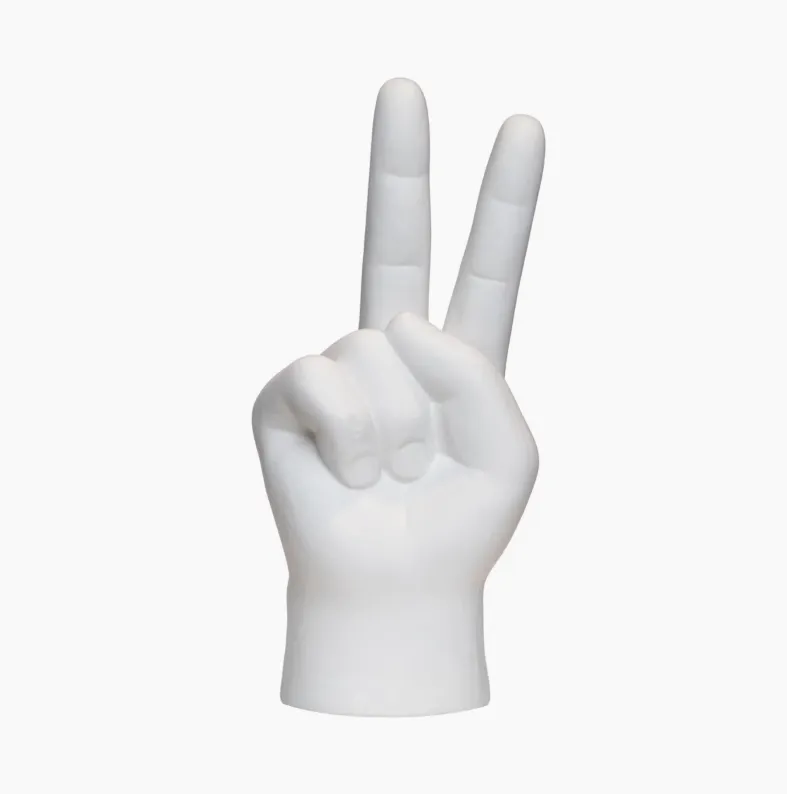 Peace Sign Hand Sculpture by Affiliate MakerWorld: Download Free 3D Models