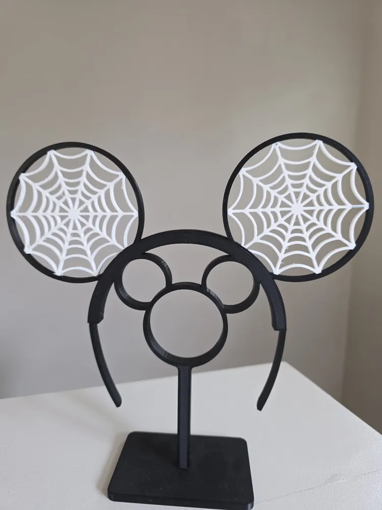 Mickey Spider Web Ears - Free 3D Print Model - MakerWorld