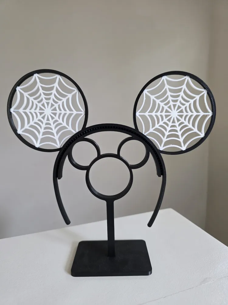 Mickey Spider Web Ears - Free 3D Print Model - MakerWorld