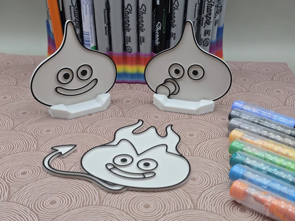 Cute Slime Coloring DIY Dragon Quest Craft Set - Free 3D Print Model ...
