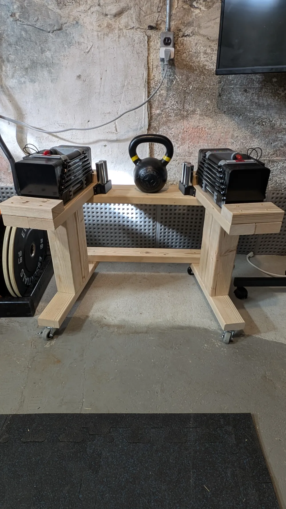 Wall mount for 2 PowerBlock adder weights - Free 3D Print Model ...