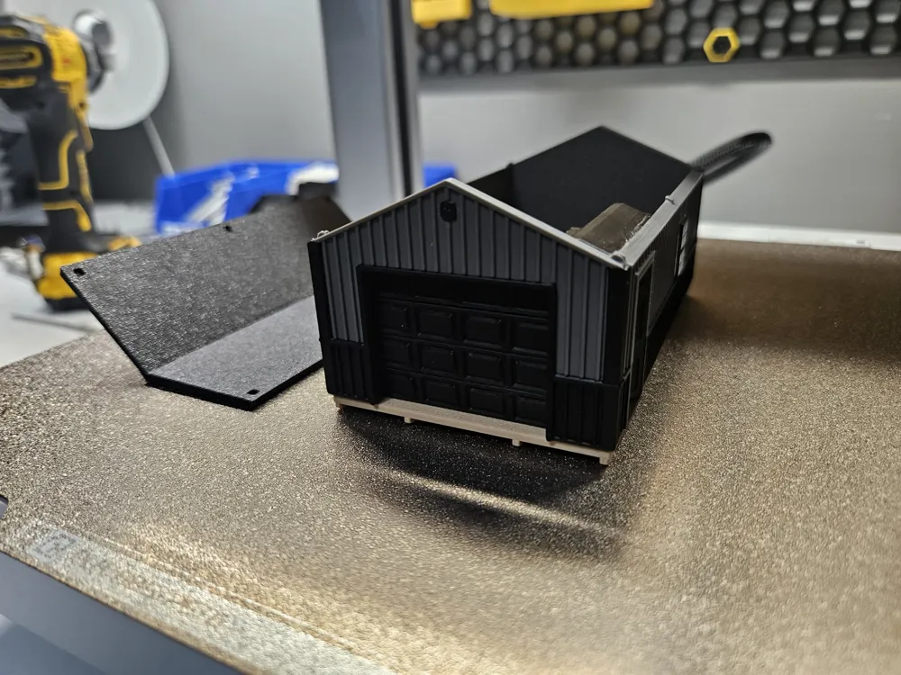 Little Man Garage - 1/64 model garage - Free 3D Print Model - MakerWorld