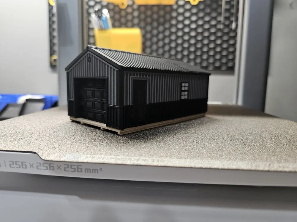 Little Man Garage - 1/64 model garage - Free 3D Print Model - MakerWorld