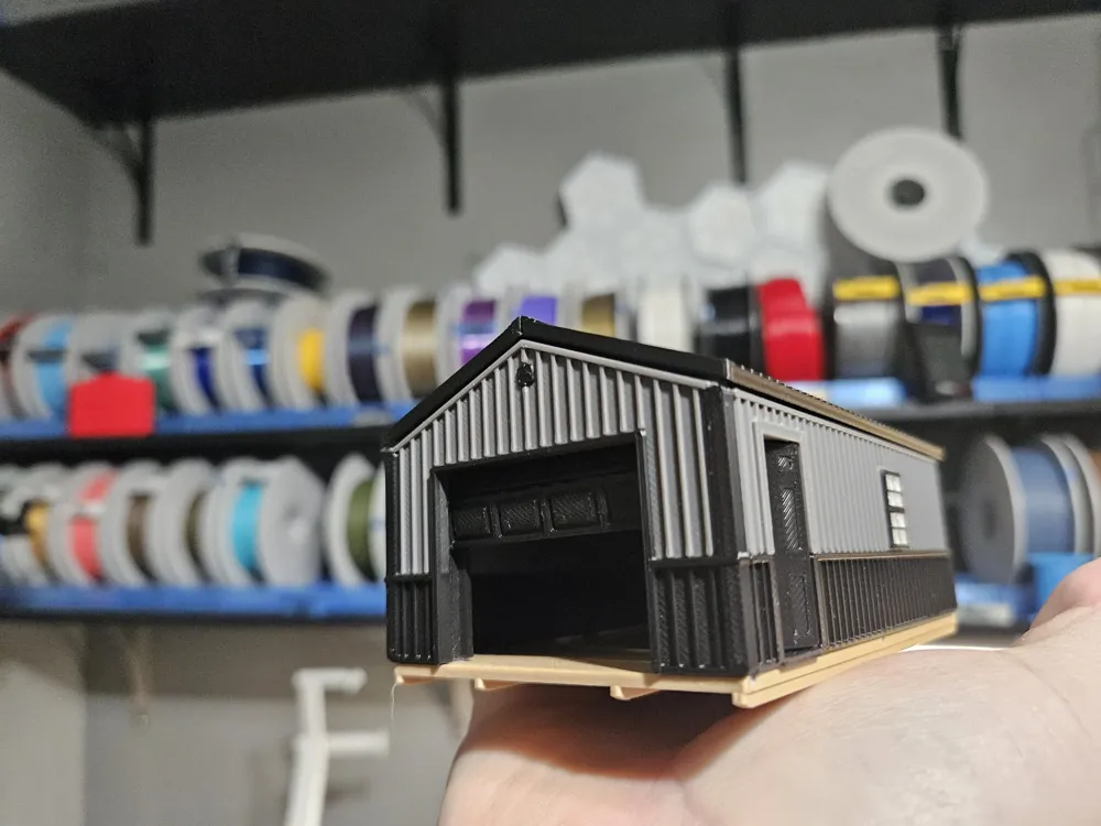 Little Man Garage - 1/64 model garage - Free 3D Print Model - MakerWorld