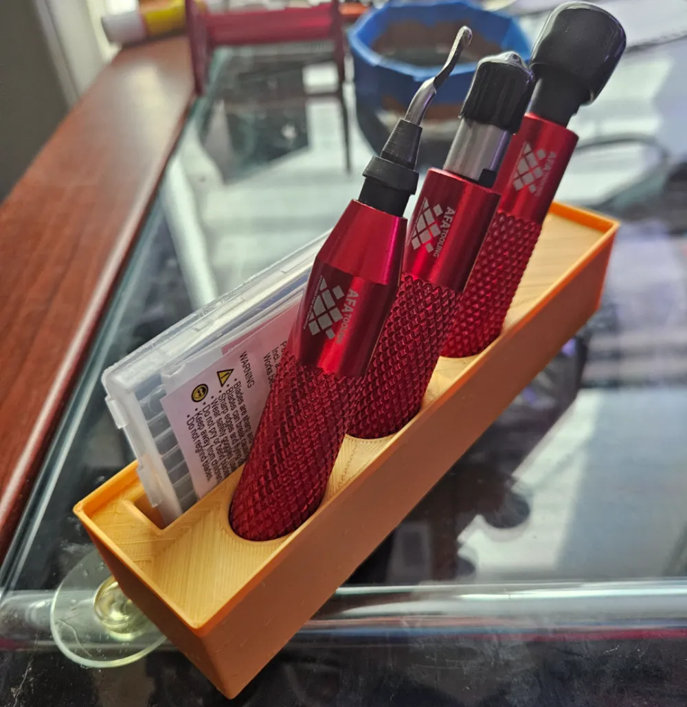 Gridfinity holder deburring tools by SassyLaffyTaffy - MakerWorld