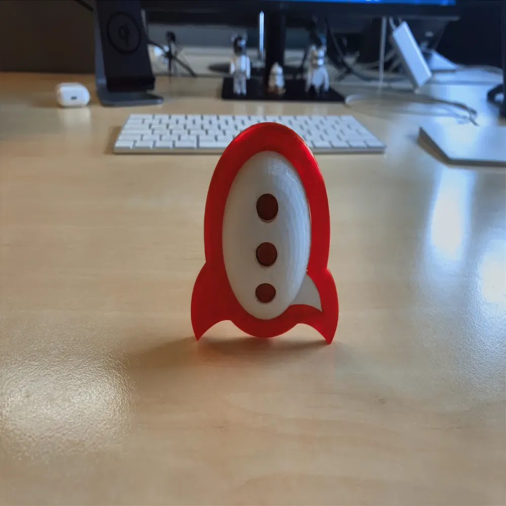 3D Rocket.Chat logo by frdmn - MakerWorld
