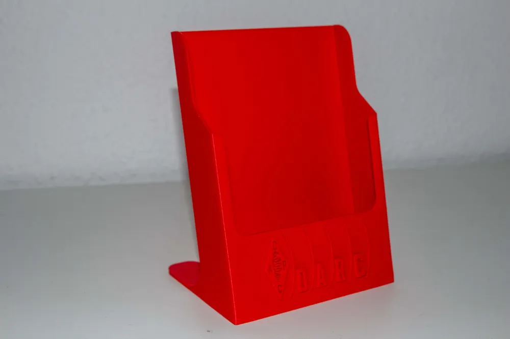 Flyer/ Brochure Stand (plain front) - Free 3D Print Model - MakerWorld