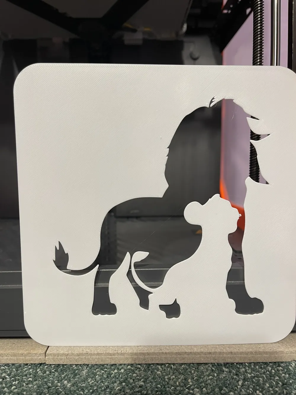 Mufasa and Simba Stencil Template by ideat0m MakerWorld: Download Free ...