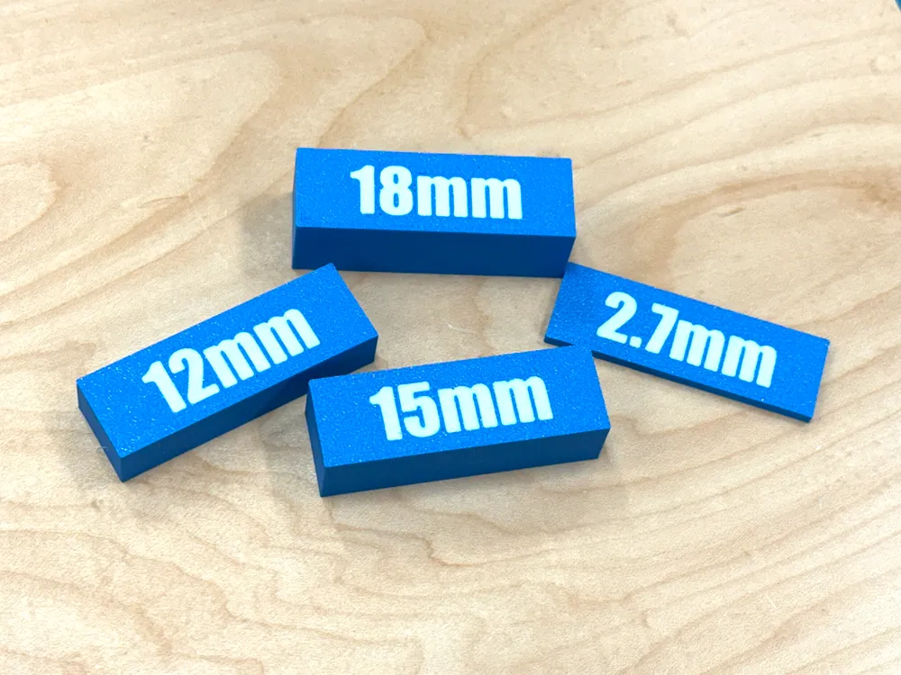 Woodworking Setup Blocks - Metric - Free 3D Print Model - MakerWorld