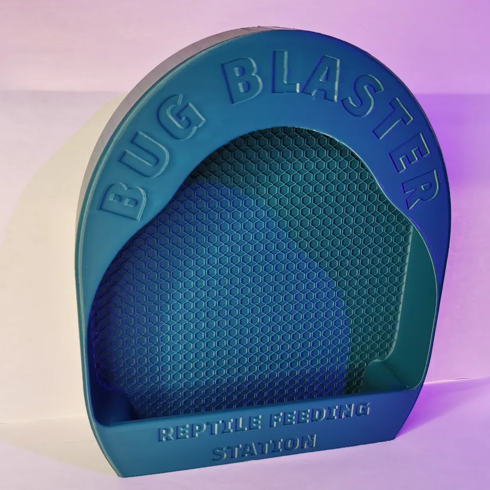 Bug Blaster - Reptile Feeding Station - Free 3D Print Model - MakerWorld
