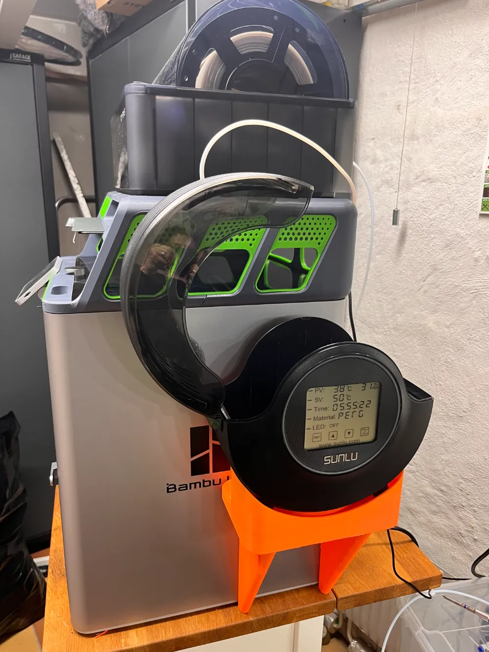 Malkus Right sided Sunlu S2 filament dryer stand by Malkus - MakerWorld