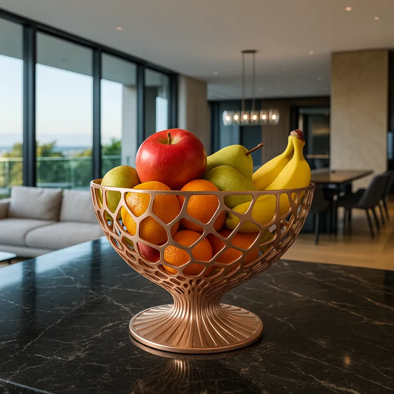 Elegance Fruit Bowl - Organic Design - Free 3D Print Model - MakerWorld
