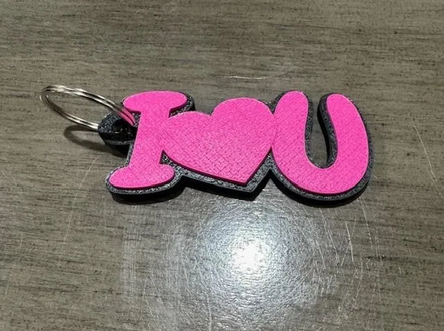 I love you keychain - Free 3D Print Model - MakerWorld