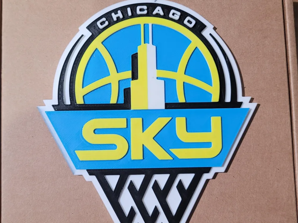 CHICAGO SKY 3D Logo 180mm series by mercadogarzas - MakerWorld