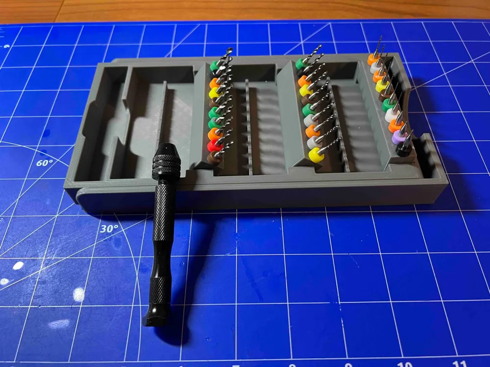 Mini drill and Mini bit box by Gettone MakerWorld: Download Free 3D Models
