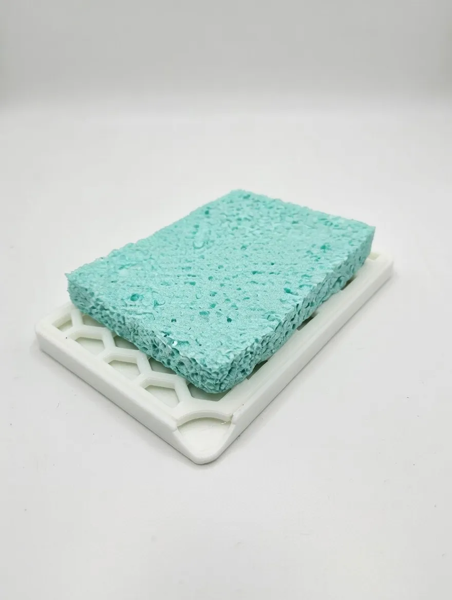 Soap/Sponge Dish Tray - Dual Piece Drainage - Free 3D Print Model ...