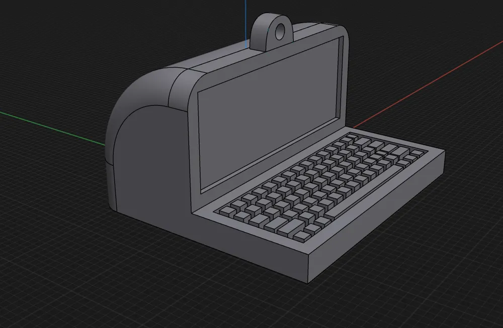 Classic Computer Keychain by Tiberius Tech - MakerWorld