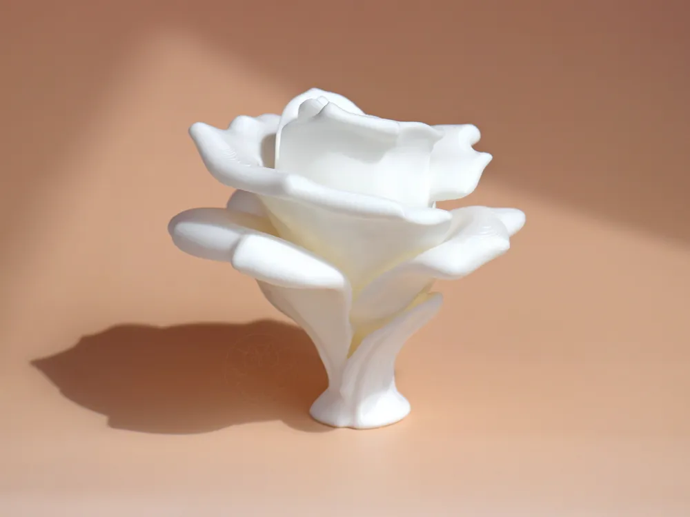Blooming Rose (without a stem) - Free 3D Print Model - MakerWorld