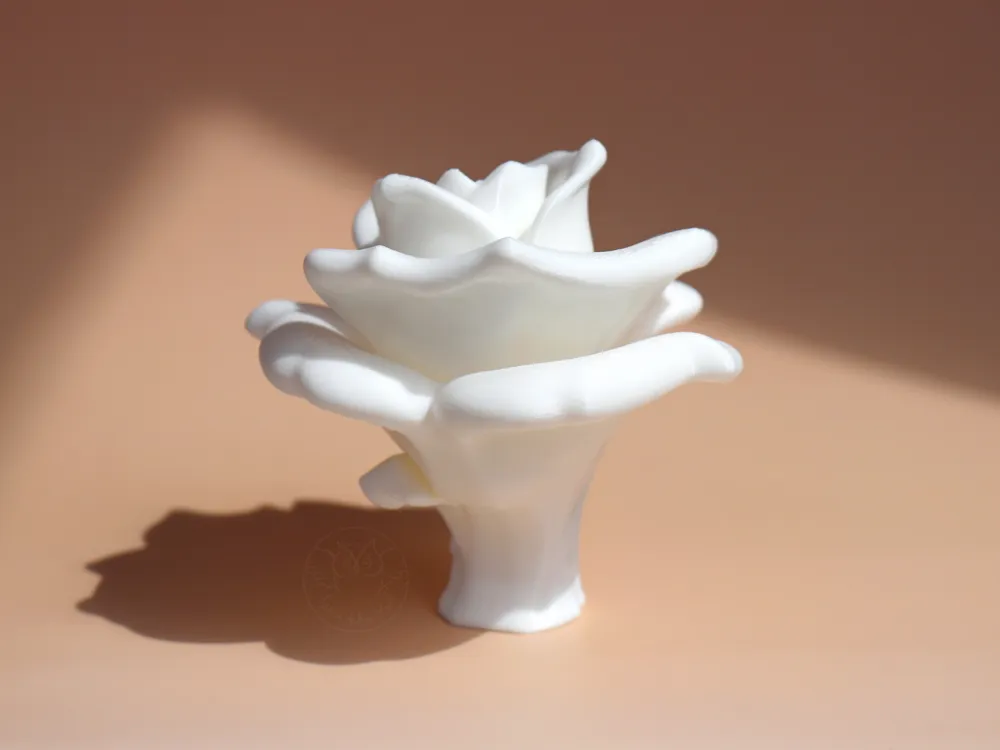 Blooming Rose (without a stem) - Free 3D Print Model - MakerWorld