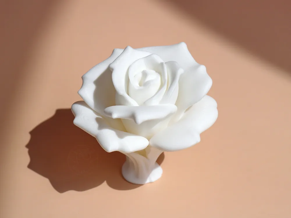 Blooming Rose (without a stem) - Free 3D Print Model - MakerWorld
